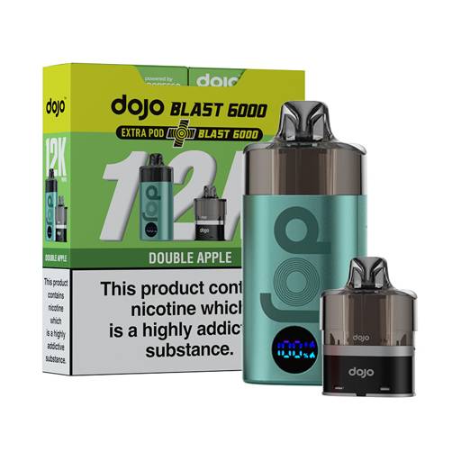 Dojo Blast 6000 Double Apple 10mg Vape Kit | FREESMO smoke-free ...