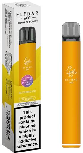 Elfturbo Ice Elf Bar 600 Prefilled Pod Kit | FREESMO smoke-free ...