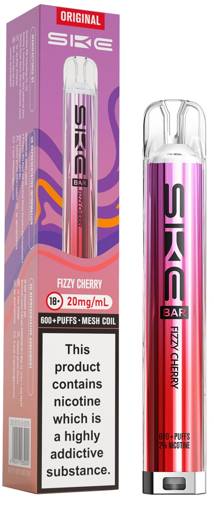 SKE Bar 600 Fizzy Cherry Prefilled Pod Kit 20mg | FREESMO smoke-free ...