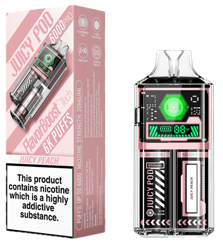 Juicy Pod 6000 Pro Juicy Peach | FREESMO smoke-free products, free ...
