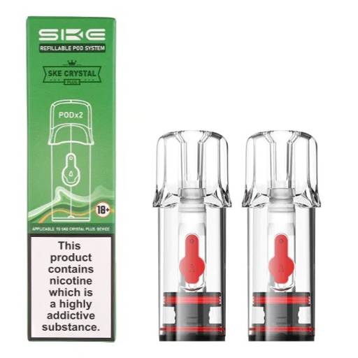 SKE Crystal Plus Refillable Pods – 2ml Vape Pods | FREESMO smoke-free ...