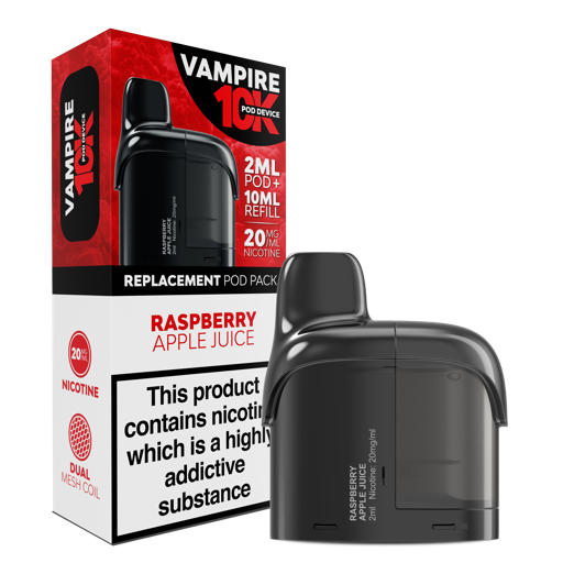 Raspberry Apple Juice Vampire 10K Pods | FREESMO smoke-free products ...