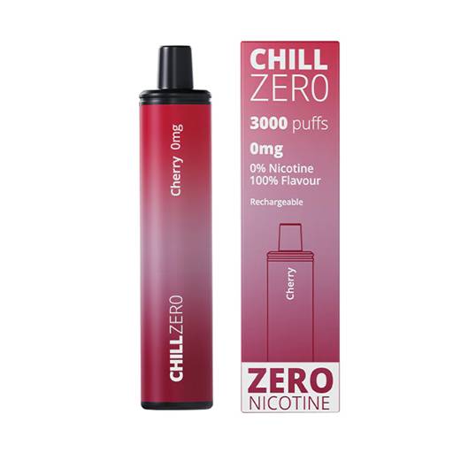 Chill Zero Cherry Nicotine-Free Disposable | FREESMO smoke-free ...