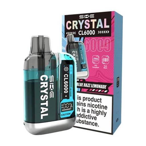 Blue Razz Lemonade Crystal CL6000 Prefilled Vape | FREESMO smoke-free ...