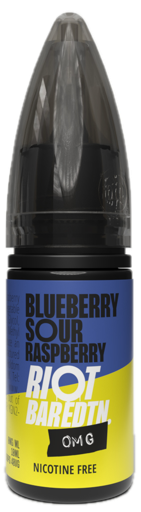 Riot Bar EDTN Blueberry Sour Raspberry 0mg E-Liquid | FREESMO smoke ...