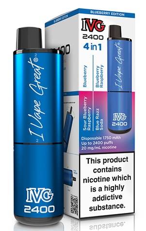IVG 2400 Blueberry Edition Disposable | FREESMO smoke-free products ...